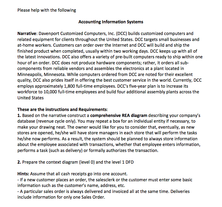 Solved Please help with the following Accounting Information | Chegg.com