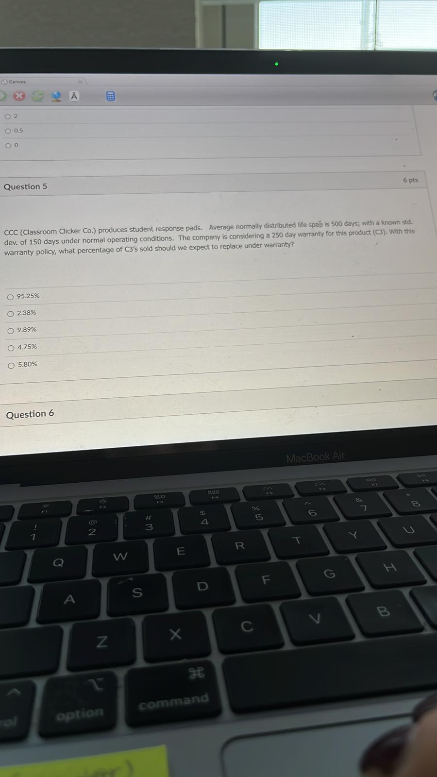 Solved CCC (Classroom Clicker Co.) produces student response | Chegg.com