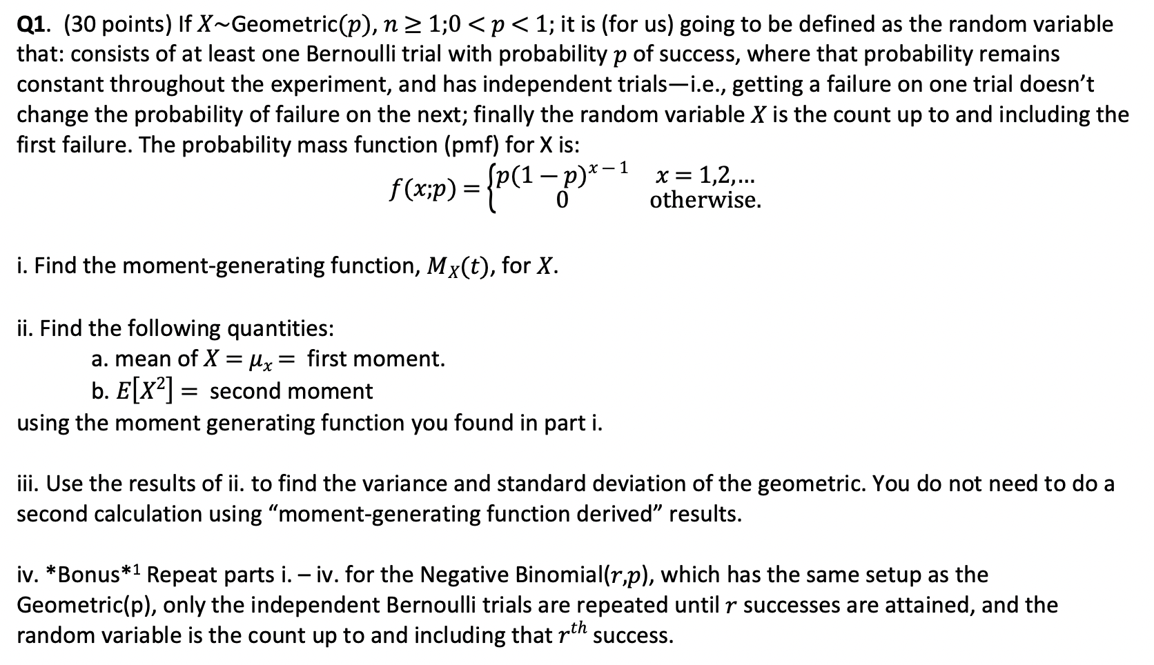 Solved Q1. (30 ﻿points) ﻿If | Chegg.com