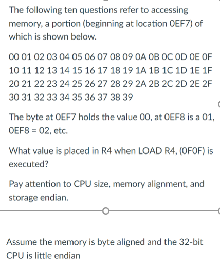 The following ten questions refer to accessing | Chegg.com