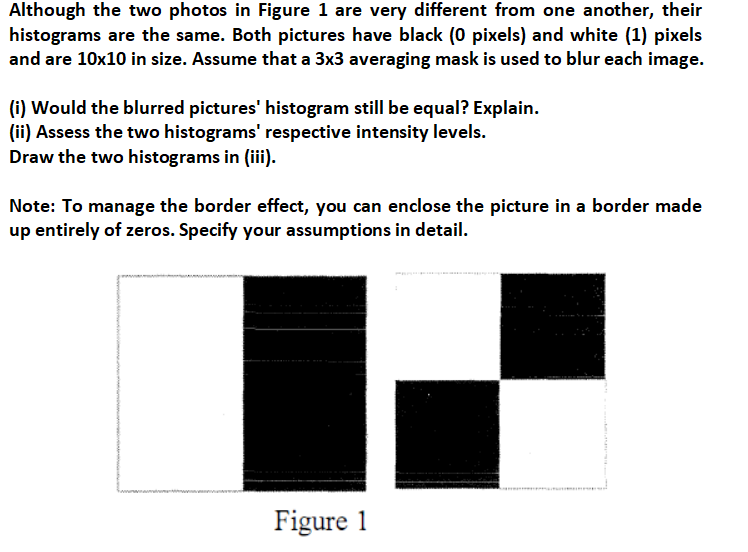 Although the two photos in Figure 1 are very | Chegg.com