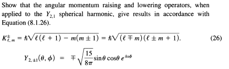 Solved Show that the angular momentum raising and lowering | Chegg.com