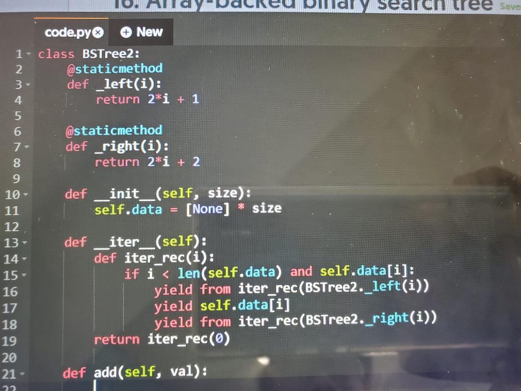 Solved Instead of using linked Node objects, we could've | Chegg.com