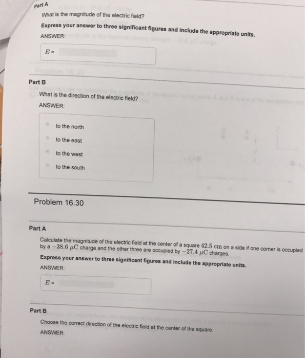 Solved Problem 16.27 An electron is released from rest in a | Chegg.com