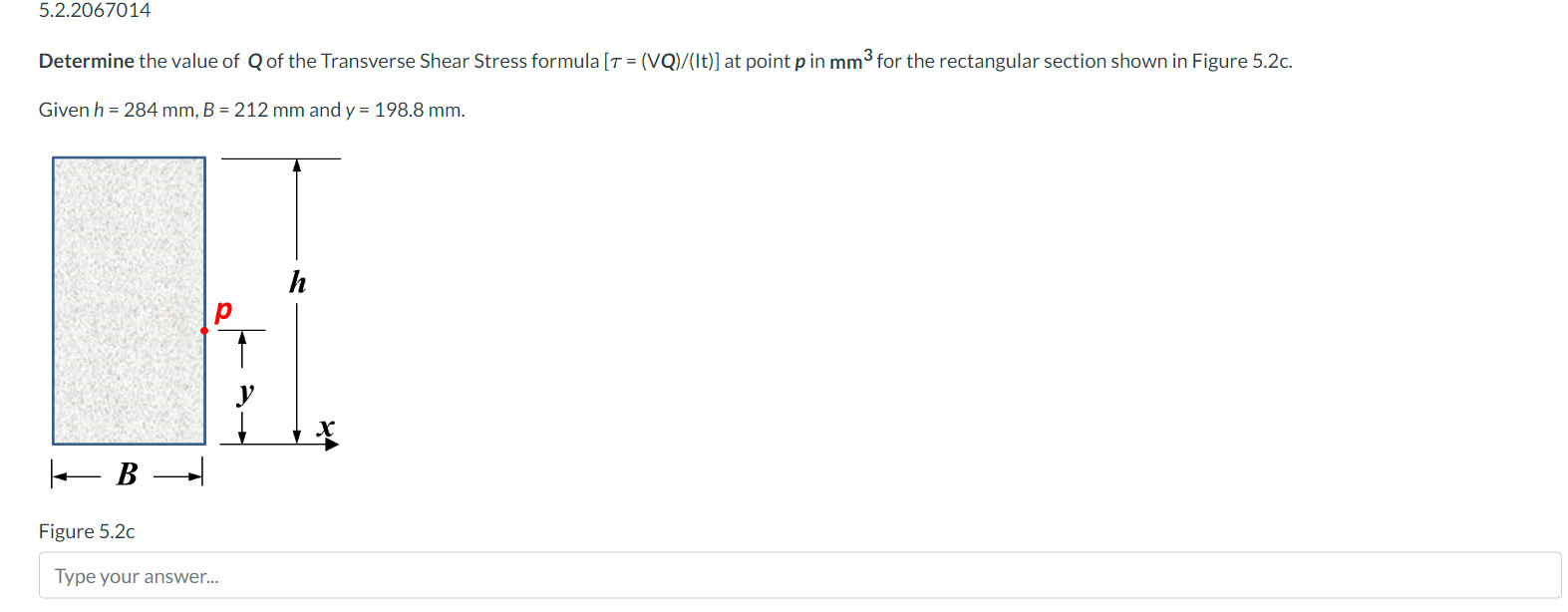 Solved 5.2.2067014Determine the value of Q of the | Chegg.com