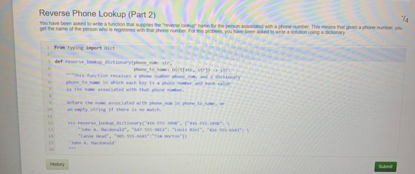 Solved Type dict: parallel lists vs. dictionaries - Part 1 | Chegg.com