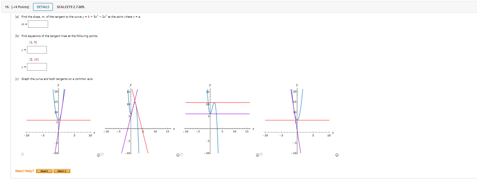 Solved 18. [-14 Points) DETAILS SCALCET9 2.7.009. (a) Find | Chegg.com