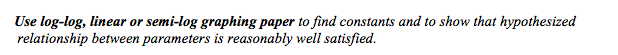 Solved Use log-log, linear or semi-log graphing paper to | Chegg.com