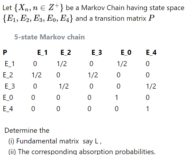 Solved Let {xn,ninZ+}be a Markov Chain having state | Chegg.com