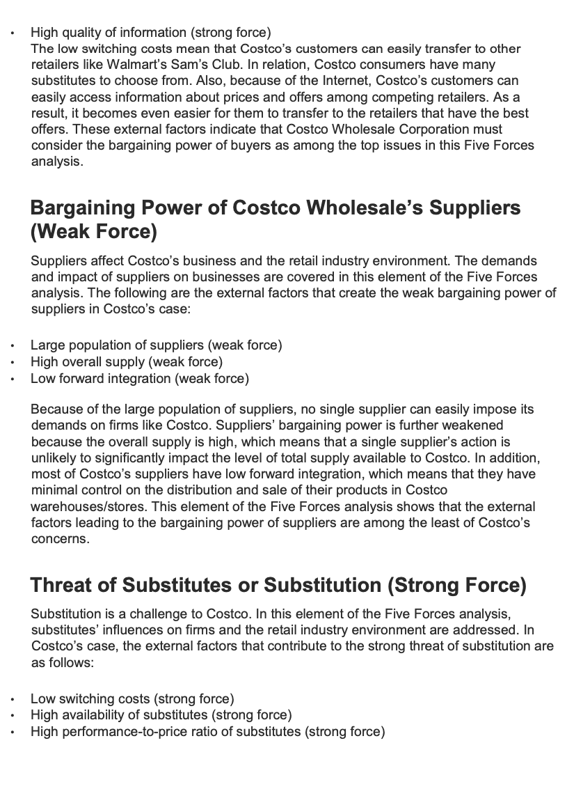 Solved Open the document titled "BUS 690 Exam Costco | Chegg.com