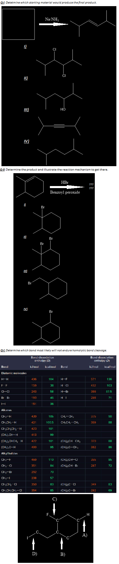 Solved Q-1: Detetmine which starting material would produce | Chegg.com