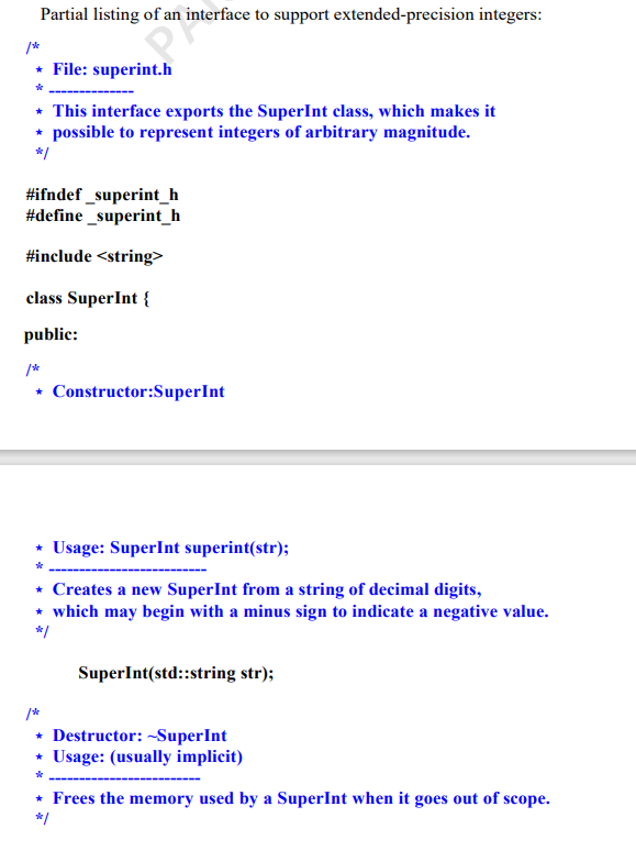 Solved Problem 2 Designing & Implementing Powerful SuperInt | Chegg.com