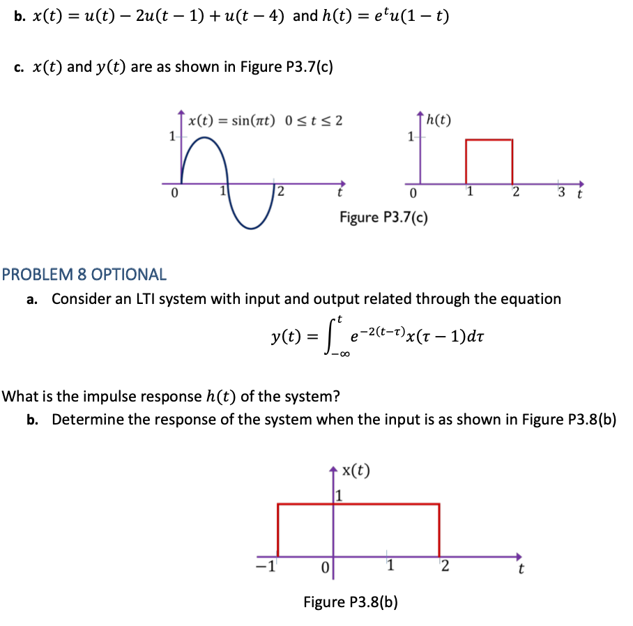 PROBLEM 1 Consider the discrete time input signal | Chegg.com