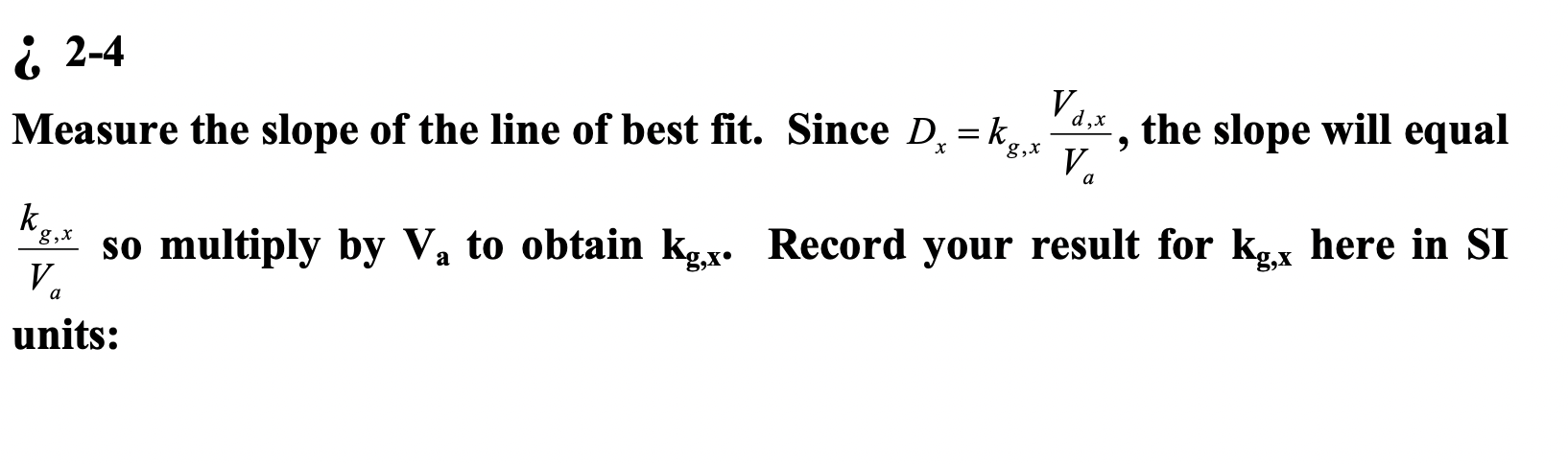 Section 2: testing the cathode ray tube equations | Chegg.com