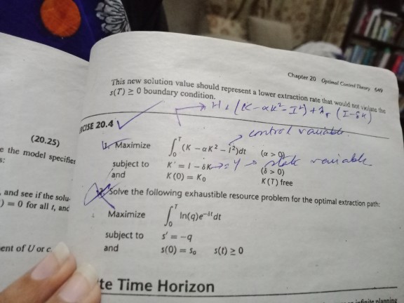 Chapter 20 Optimal Contrel Theory 6 his new solution | Chegg.com