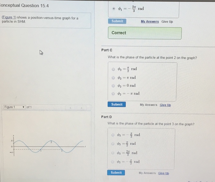 Solved Shows a position-versus-time graph for a particle in | Chegg.com