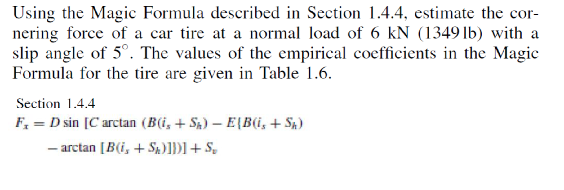 Solved Using the Magic Formula described in Section 1.4.4, | Chegg.com