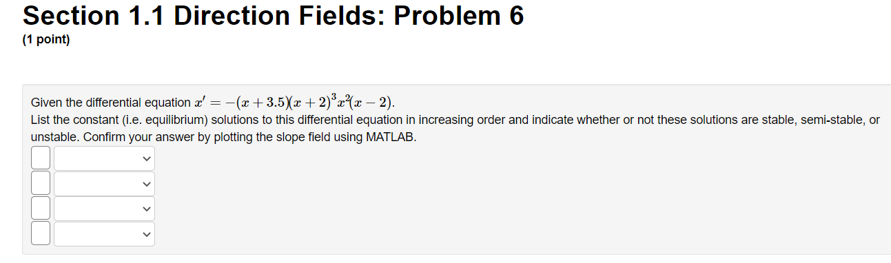 Solved Given the differential equation | Chegg.com