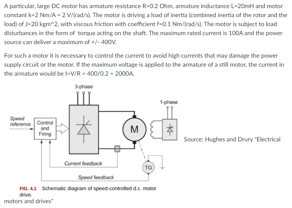 Solved A particular, large DC motor has armature resistance | Chegg.com
