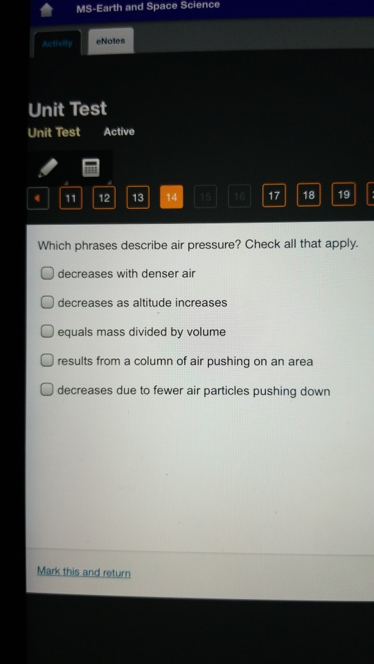 Solved 10:53 PM Mon Nov 18 12.core.learn.edgenuity. MS-Earth | Chegg.com