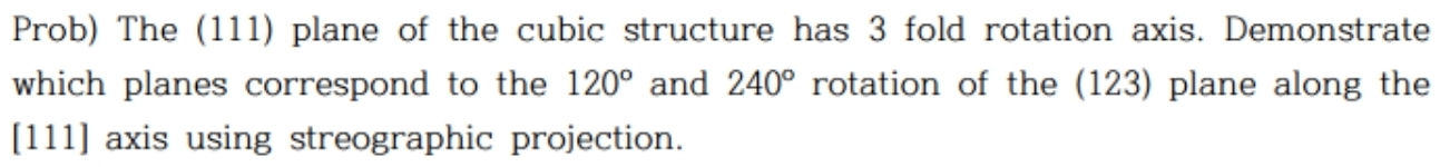 Prob) The (111) plane of the cubic structure has 3 | Chegg.com