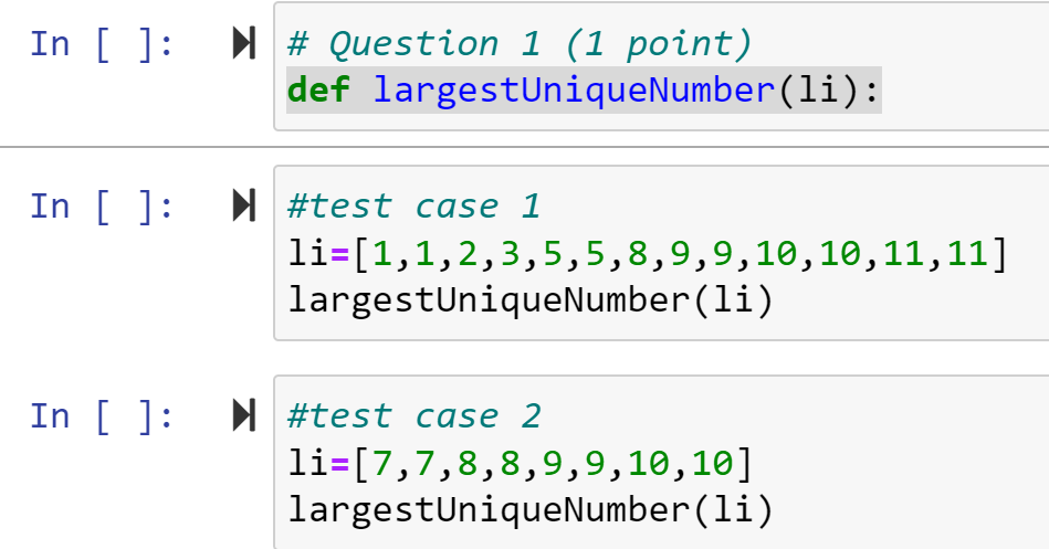 Solved Given an integer list [li], define a function that | Chegg.com