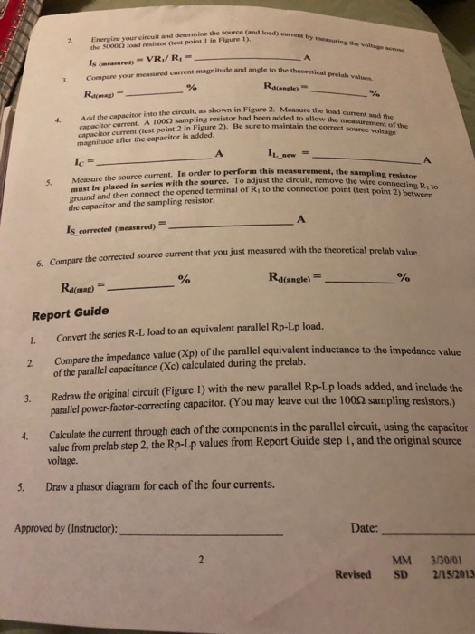 Solved Name Lab Section Introduction correction of a complex | Chegg.com