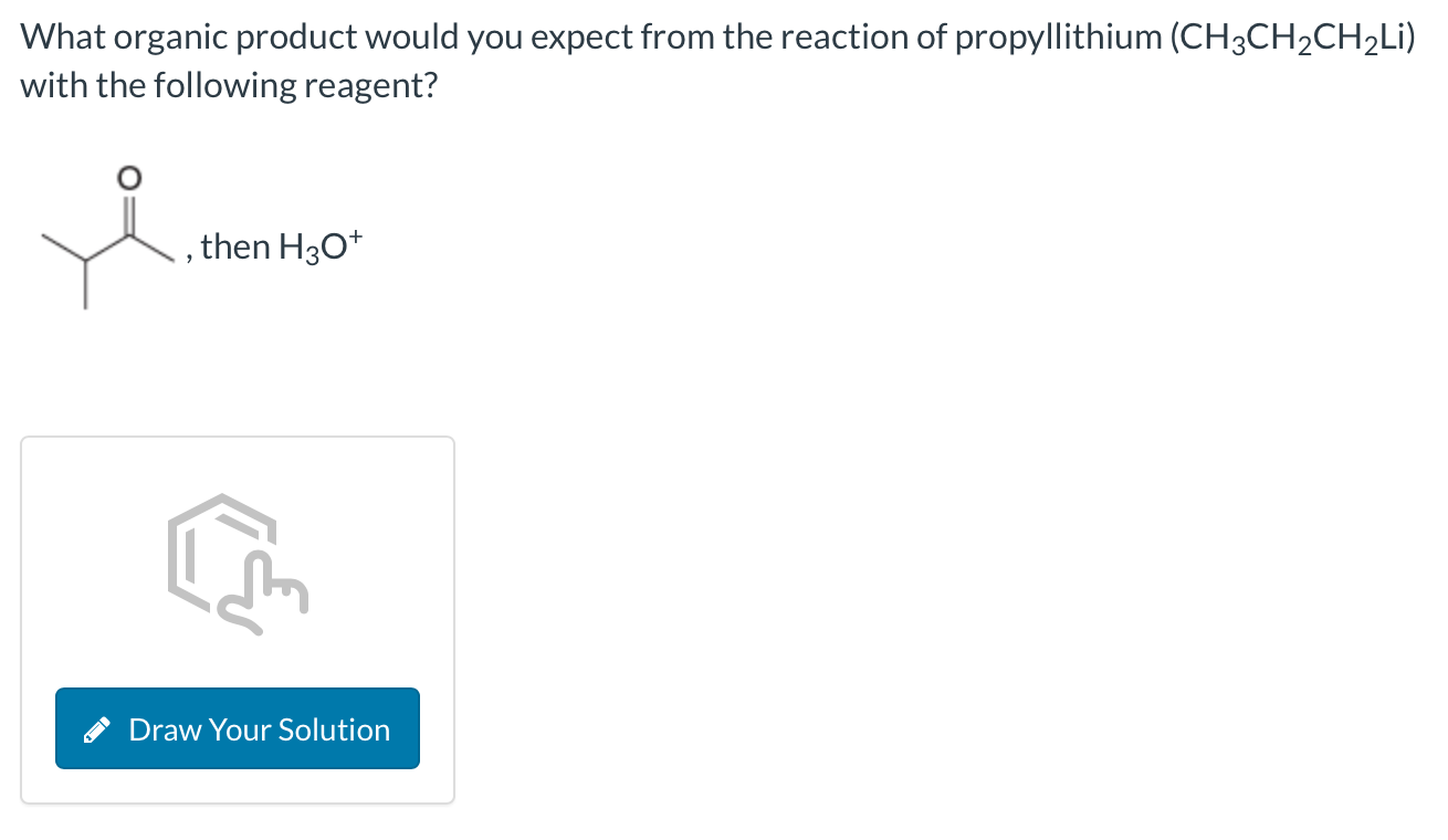 What organic product would you expect from the | Chegg.com