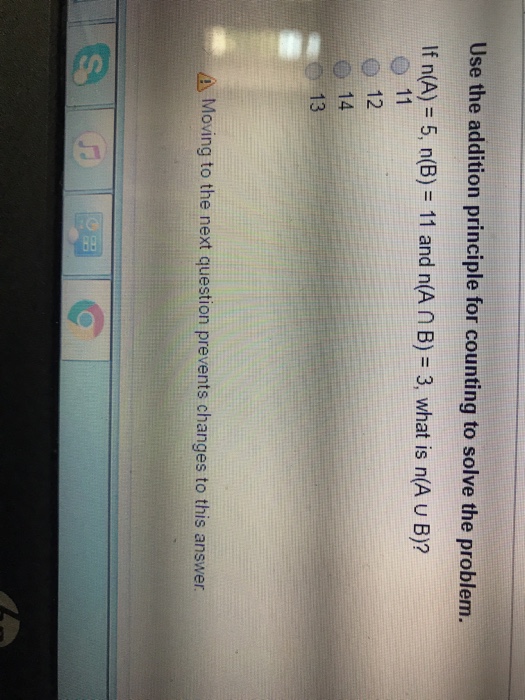 Solved Use the addition principle for counting to solve the | Chegg.com