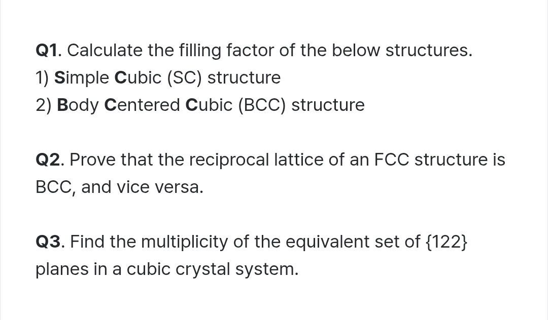 Q1. ﻿Calculate the filling factor of the below | Chegg.com