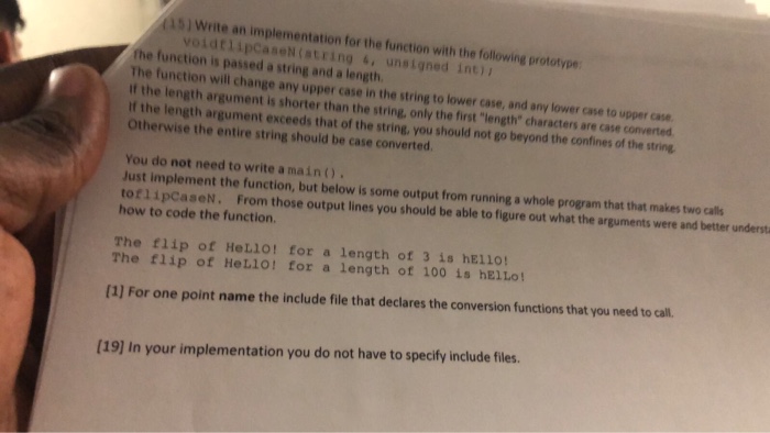 Solved (A5) Write an implementation for the function with | Chegg.com