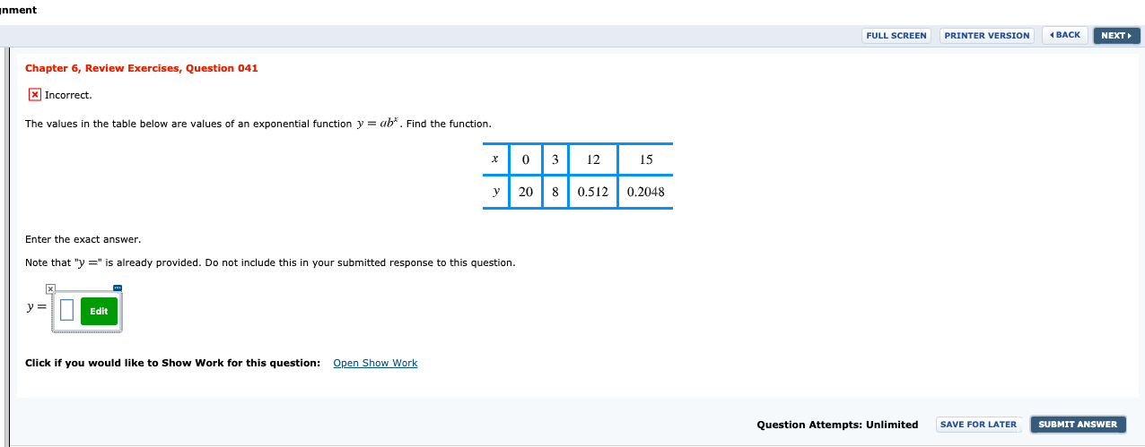 Solved inment FULL SCREEN PRINTER VERSION BACK NEXT Chapter | Chegg.com