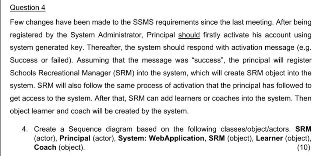 Solved Question 4 Few changes have been made to the SSMS | Chegg.com