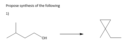 Solved Propose synthesis of the following 1) | Chegg.com