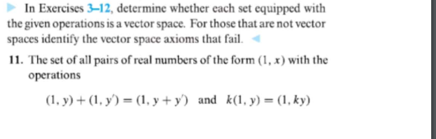 Solved In Exercises 3-12, determine whether each set | Chegg.com