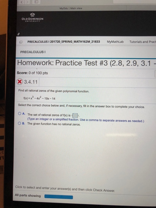Solved PRECALCULUS Homework: Practice Test #3 (28. Score: 0 | Chegg.com