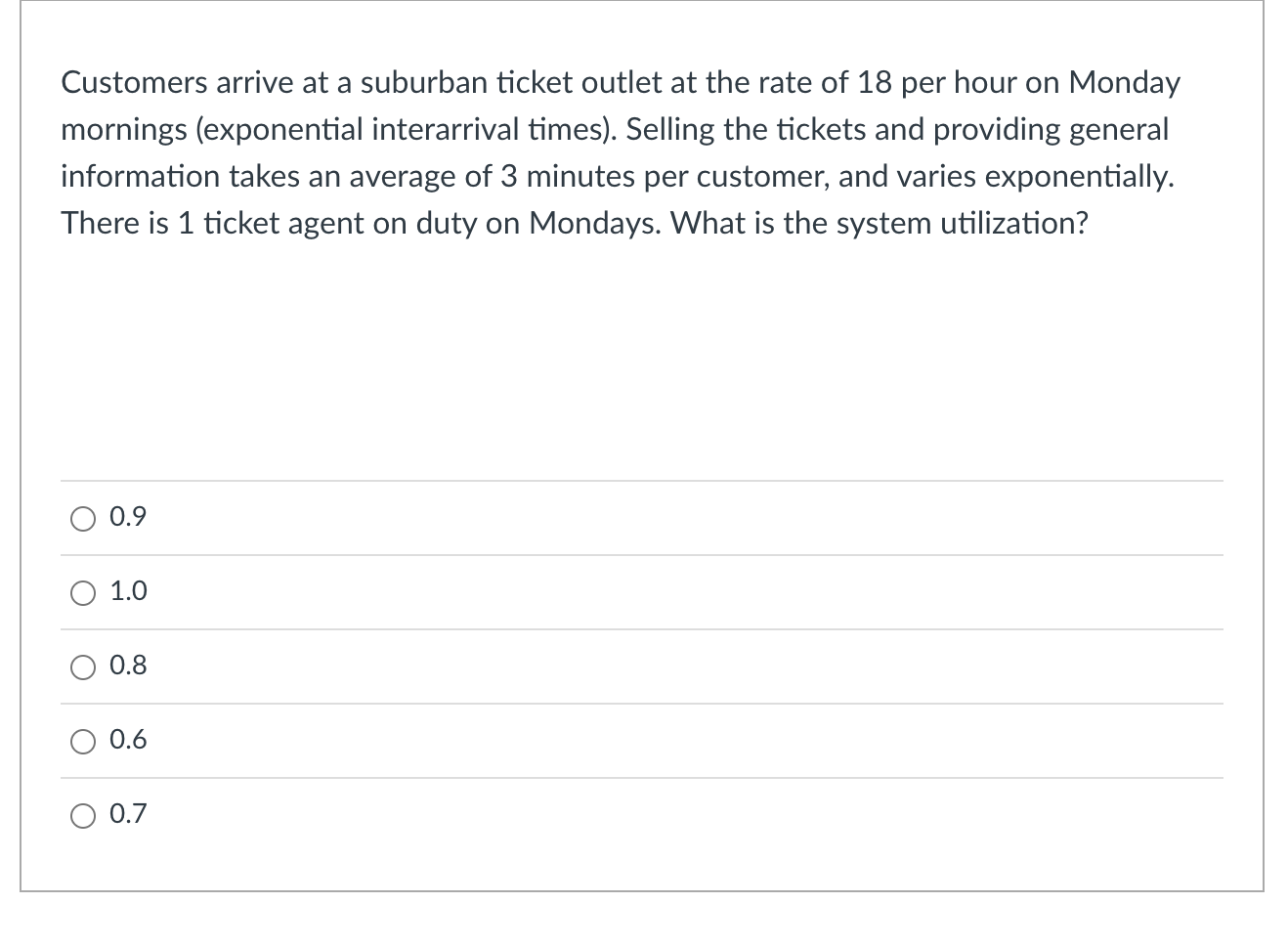 Solved Customers arrive at a suburban ticket outlet at the | Chegg.com