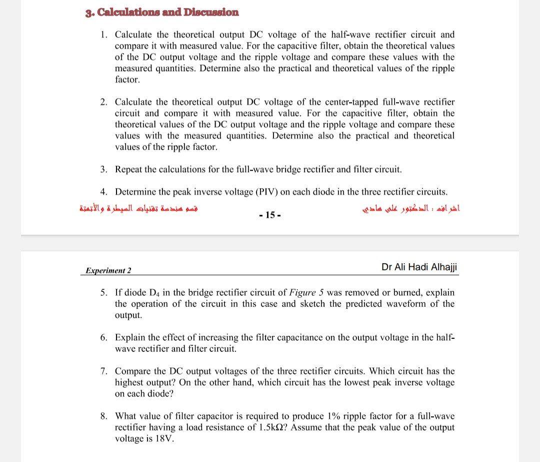 Solved 3. Calculations and Discussion 1. Calculate the | Chegg.com
