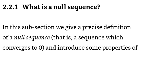 Solved 6. Use the list of basic null sequences to prove that | Chegg.com