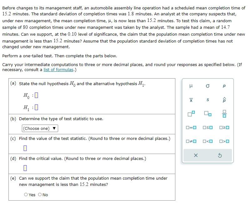 Solved Before changes to its management staff, an automobile | Chegg.com