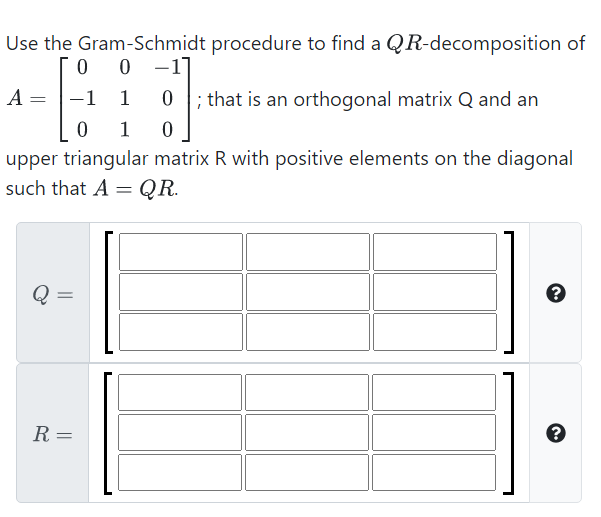 Solved Use the Gram-Schmidt procedure to find a | Chegg.com