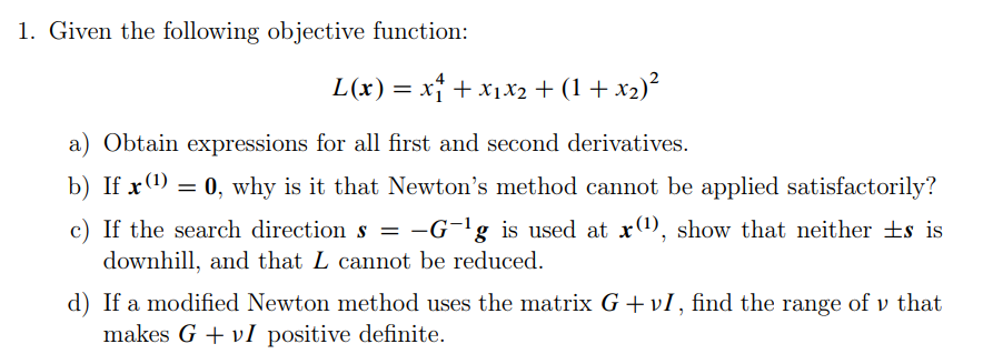 Solved 1. Given the following objective function: | Chegg.com