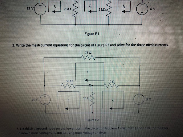 Solved Write the mesh current equations for the circuit of | Chegg.com