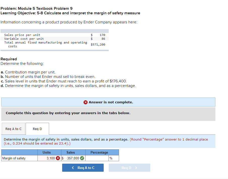 Solved Problem: Module 5 Textbook Problem 9 Learning | Chegg.com