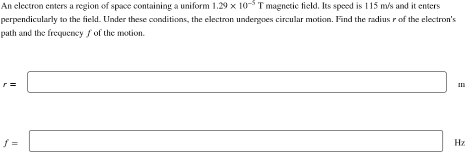Solved An electron enters a region of space containing a | Chegg.com