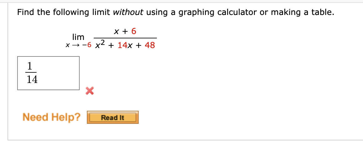 Solved Find the following limit without using a graphing | Chegg.com