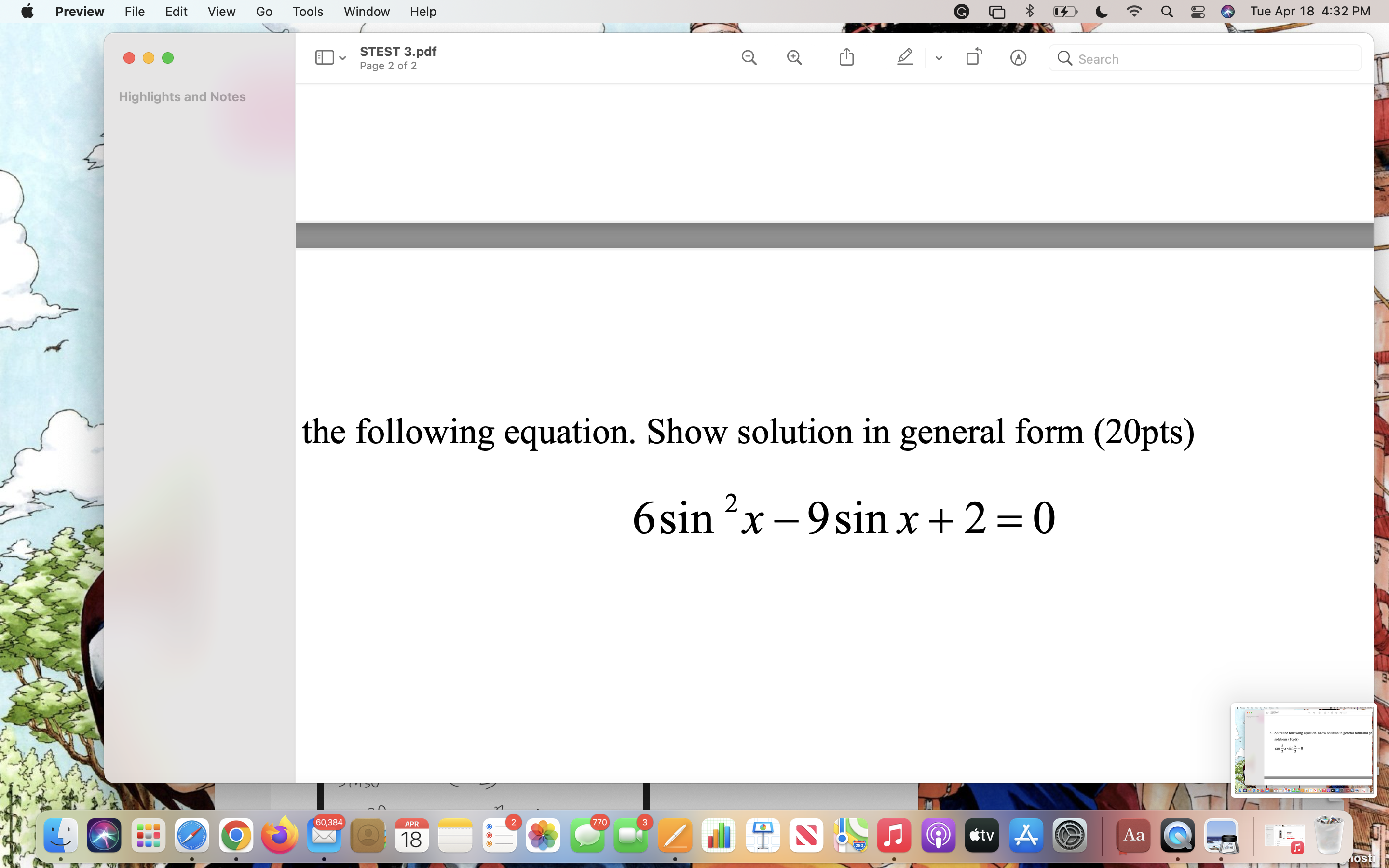 Solved the following equation. Show solution in general form | Chegg.com