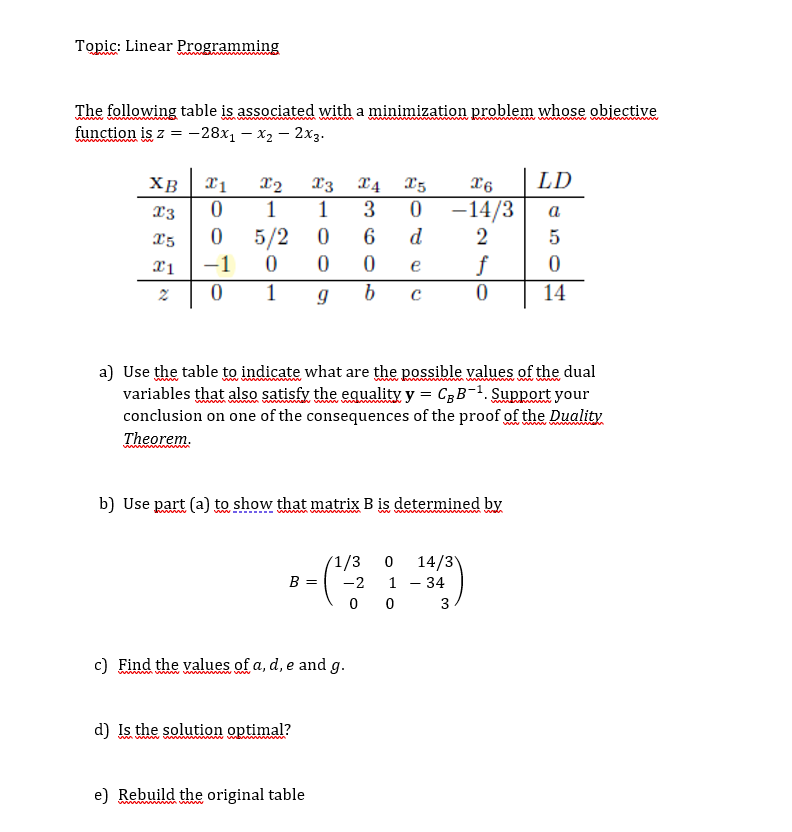 Solved at position (3,1) in the table, must be 1, not -1 | Chegg.com