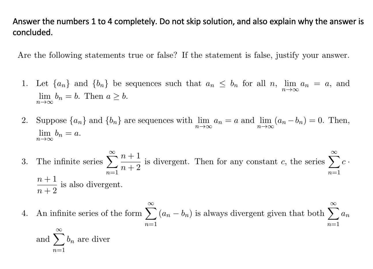 Solved Answer the numbers 1 to 4 completely. Do not skip | Chegg.com