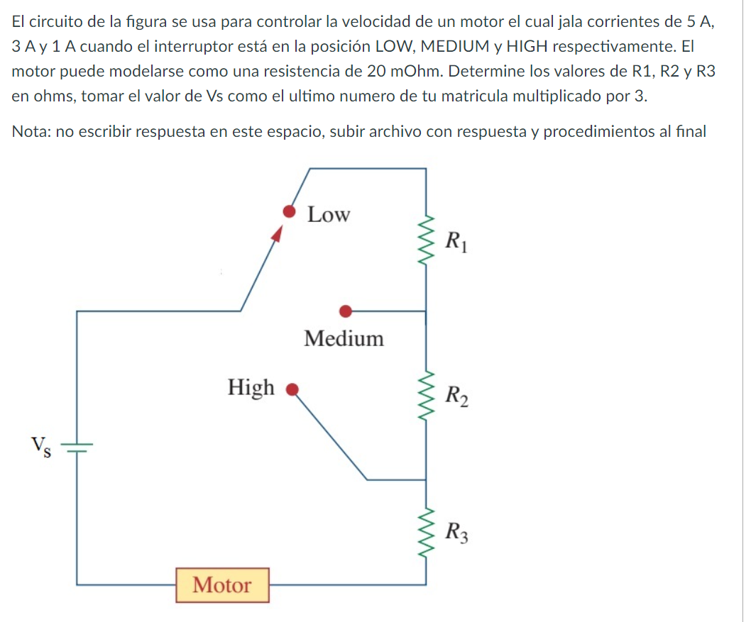 Solved El circuito de la figura se usa para controlar la | Chegg.com